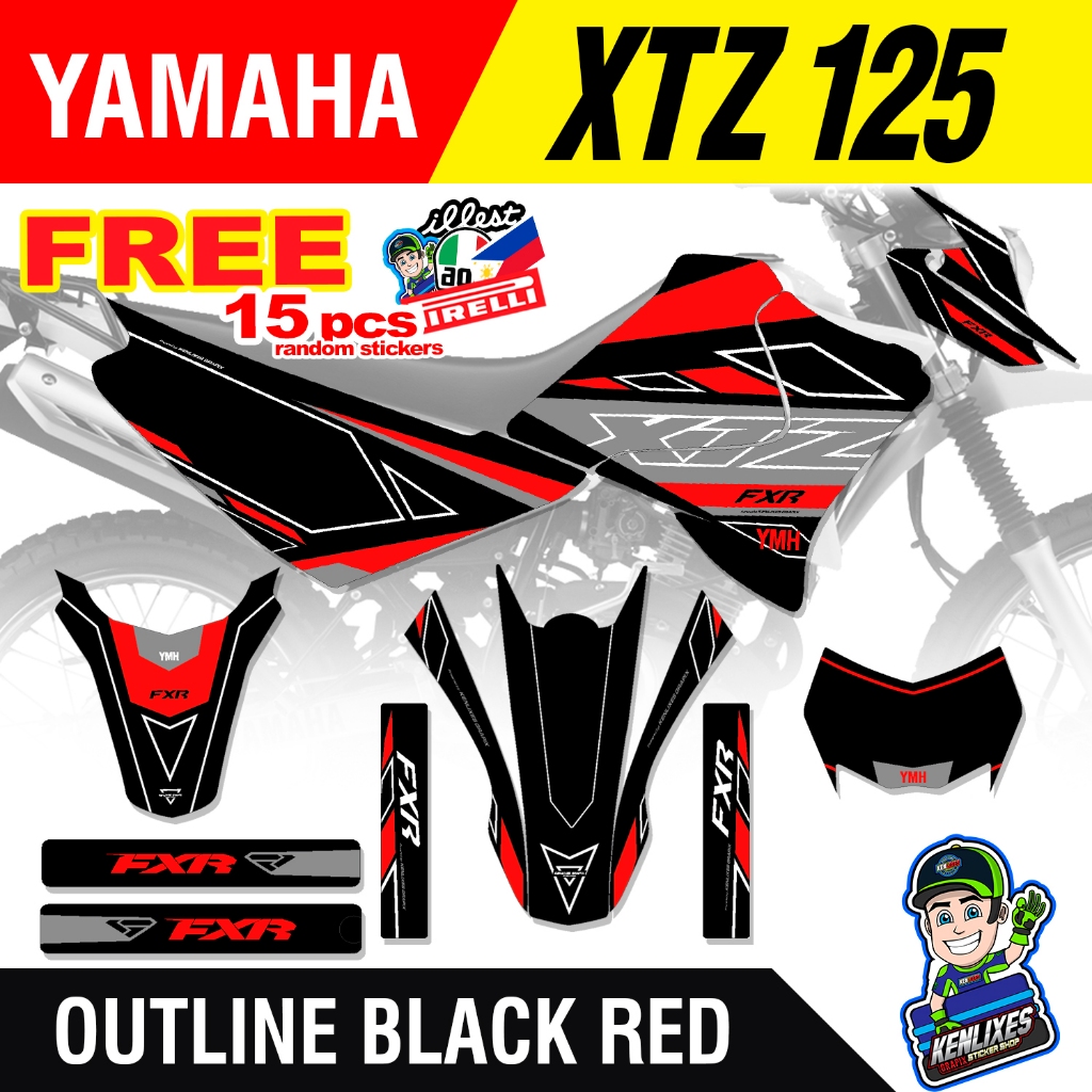 YAMAHA XTZ 125 Full Decals Sticker Body (DIRK BIKE EDITION) | Shopee ...