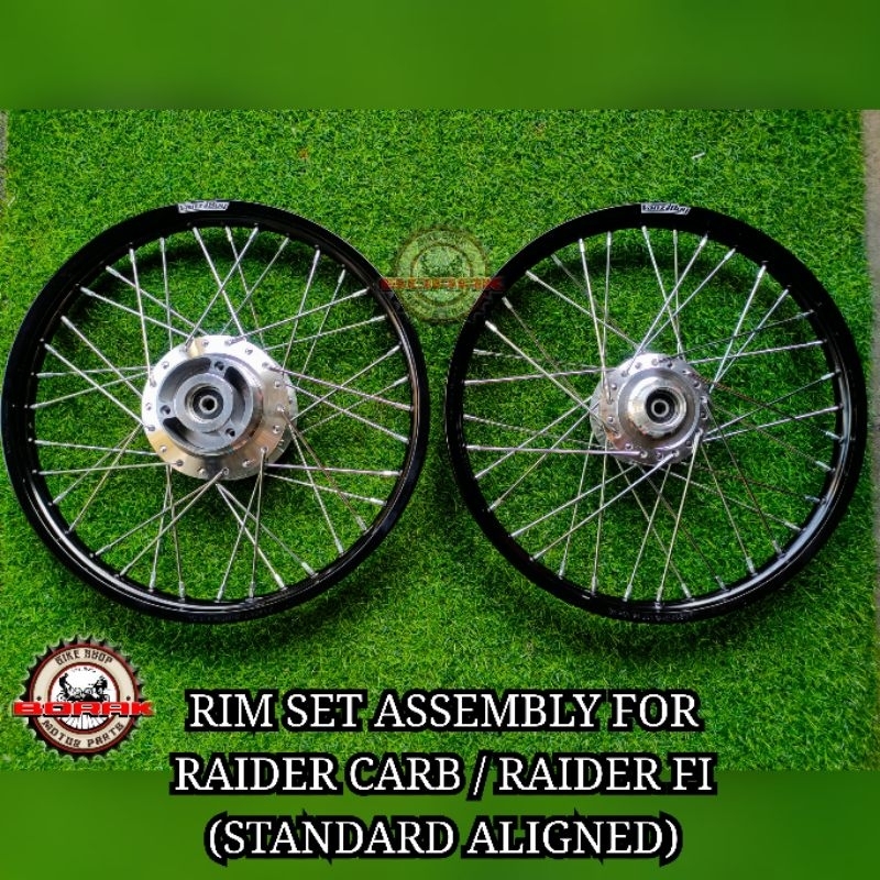 RAIDER 150 / RAIDER FI RIM SET ASSEMBLY (ALREADY ALIGNED) VANZBOY ALLOY ...