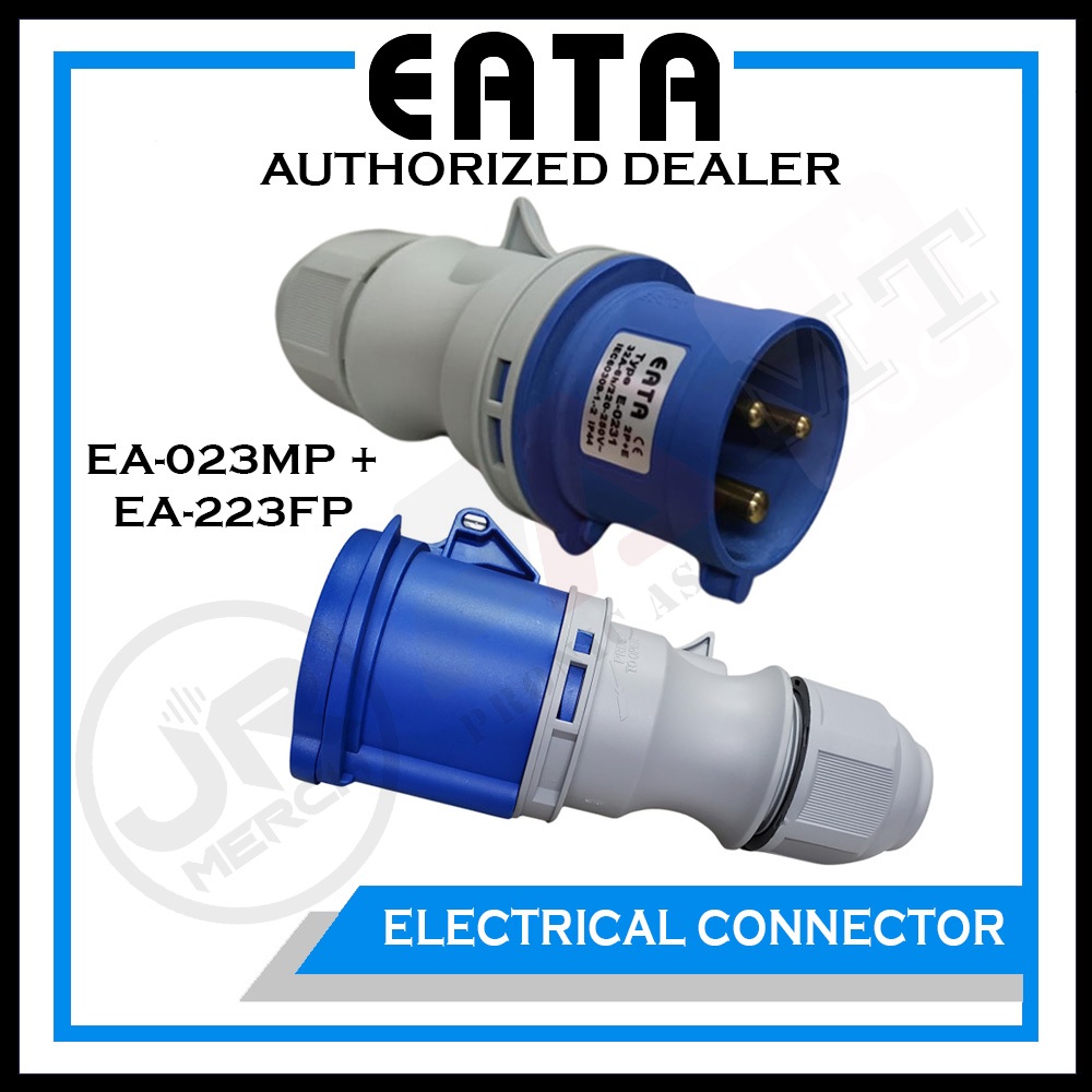 EATA Bundle: IP44 Waterproof HD Male Plug & Female Plug Socket ...