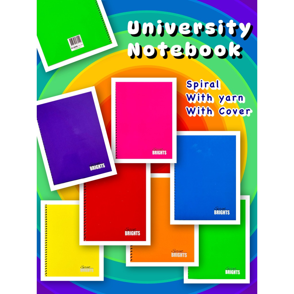 Spiral UNIVERSITY BIG Notebook U80 200mm X 250mm 10 notebooks spiral ...