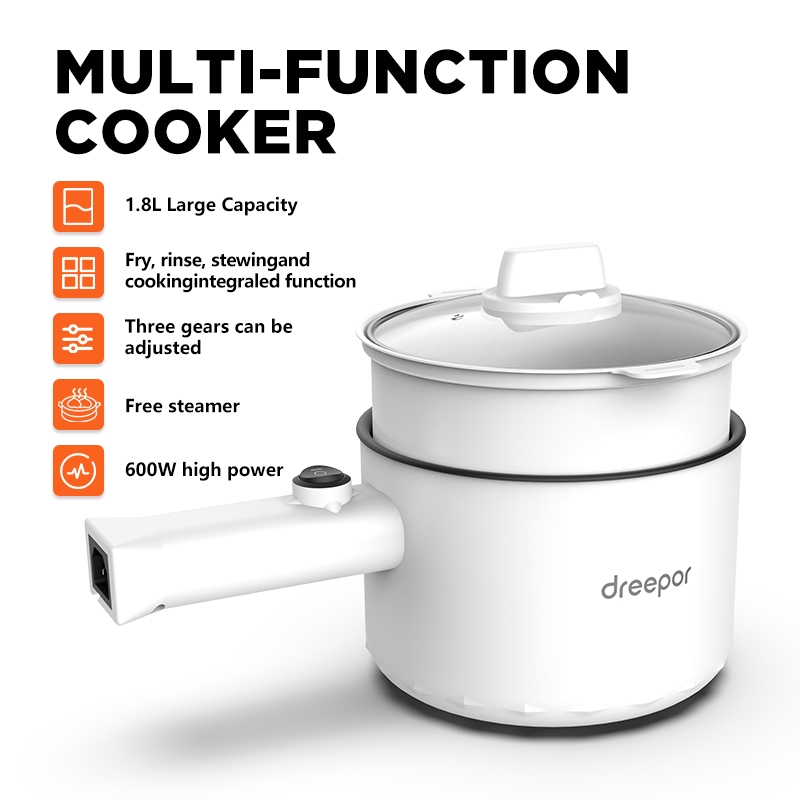 Dreepor Multifunctional Electric Cooker Cooking Pot Household mini Rice ...