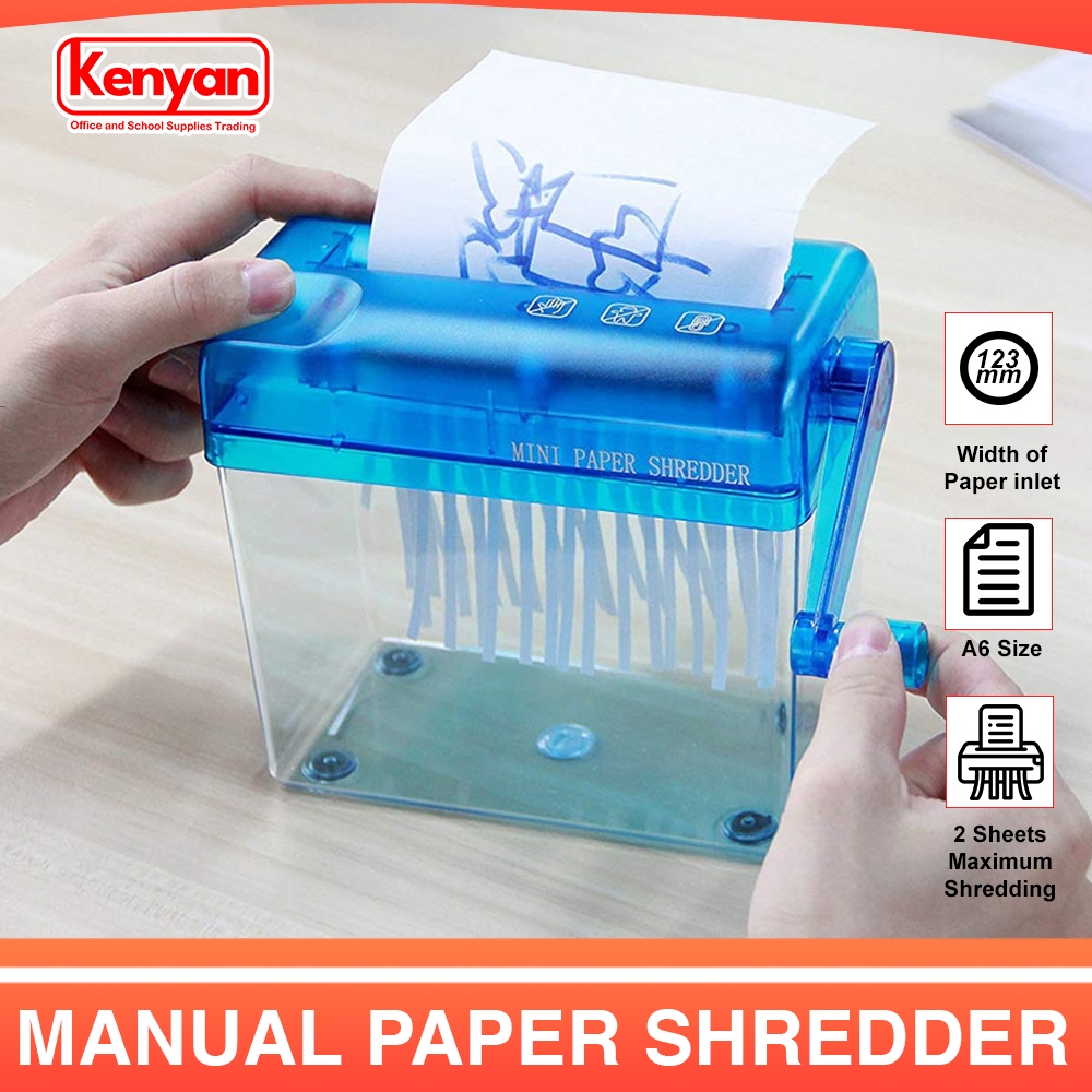 Portable Paper Shredder Handheld A6 Size Paper Cutting Machine for ...