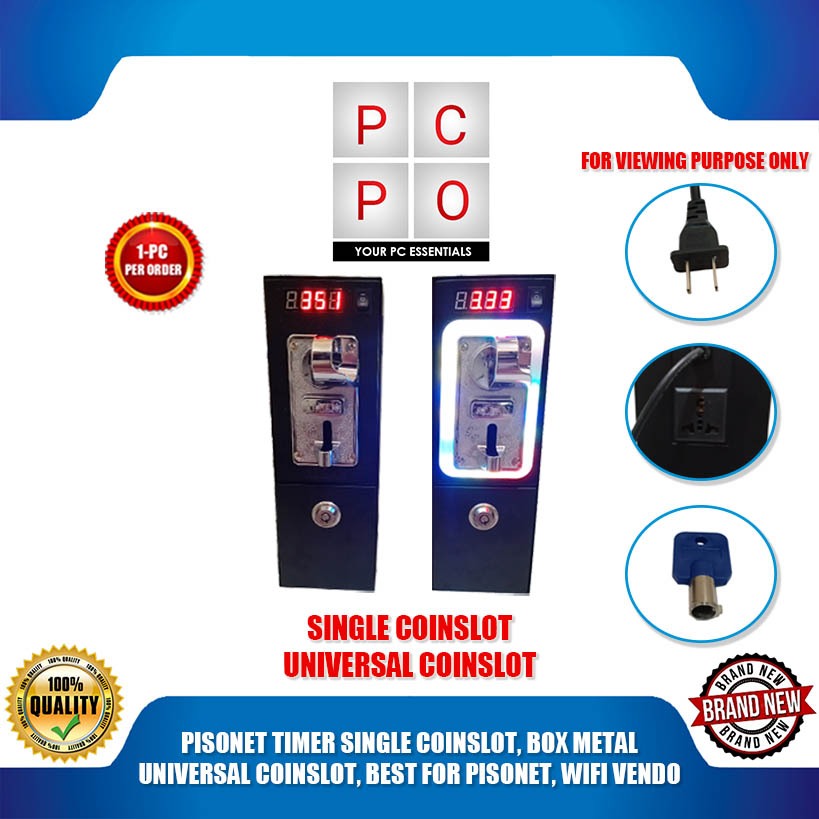 PC PO PISONET TIMER SINGLE COINSLOT, BOX METAL UNIVERSAL COINSLOT, BEST ...