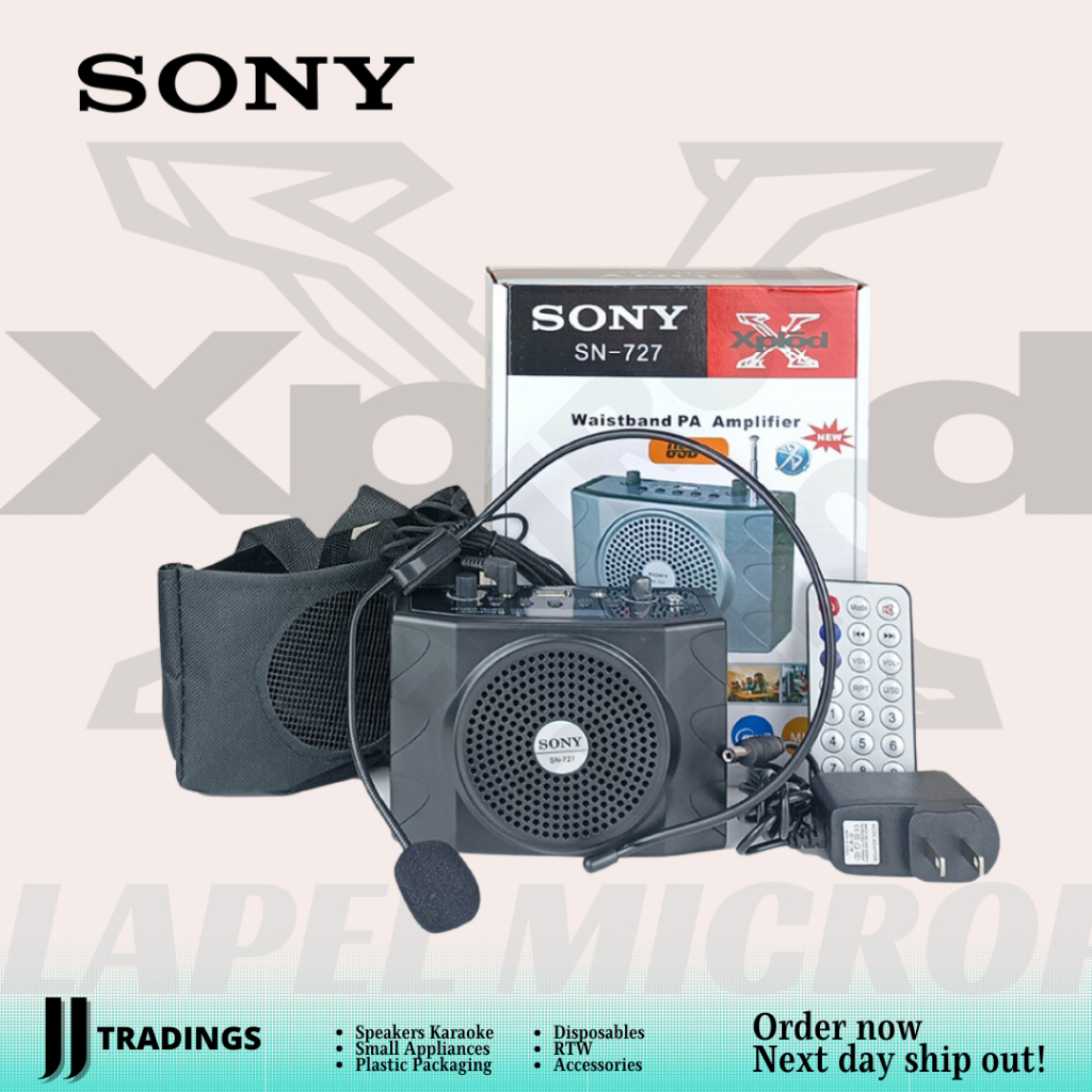 SONY SN-727 Lapel with Xplod Mini Waistband Portable Voice Amplifier ...