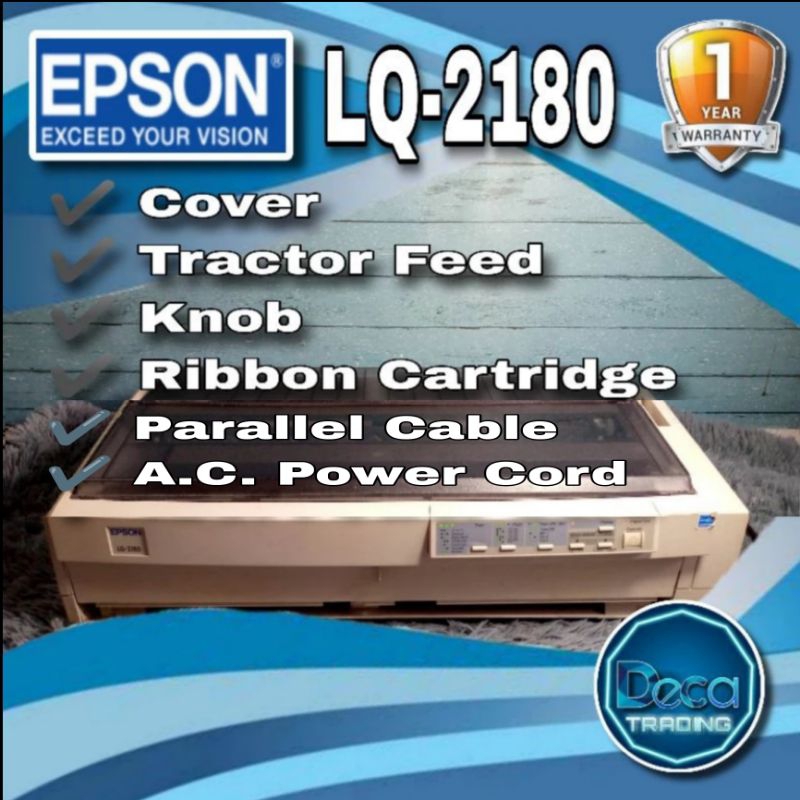 EPSON LQ2180 DOT MATRIX PRINTER | Shopee Philippines