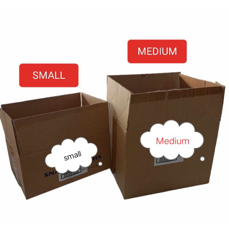 5PCS ASSORTED SIZE 1 USED BOX / CARTON (SMALL AND MEDIUM) | Shopee ...