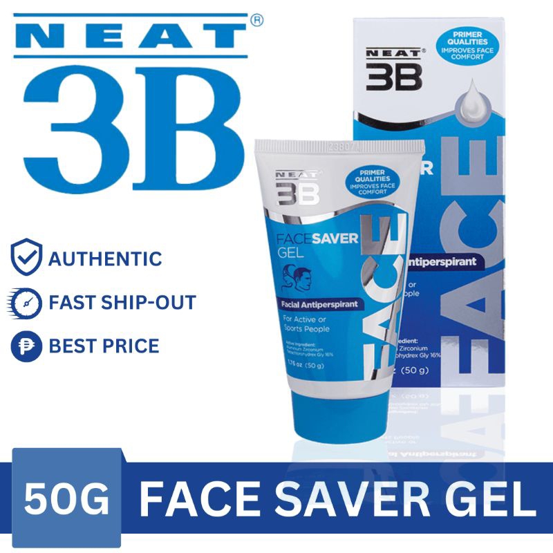 Neat 3B Face Saver Gel 50g – Facial Antiperspirant | Sweat & Shine ...