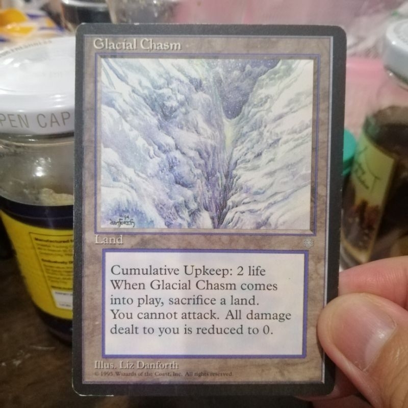 1 PLAYED Glacial Chasm ice age MTG card magic the gathering | Shopee ...