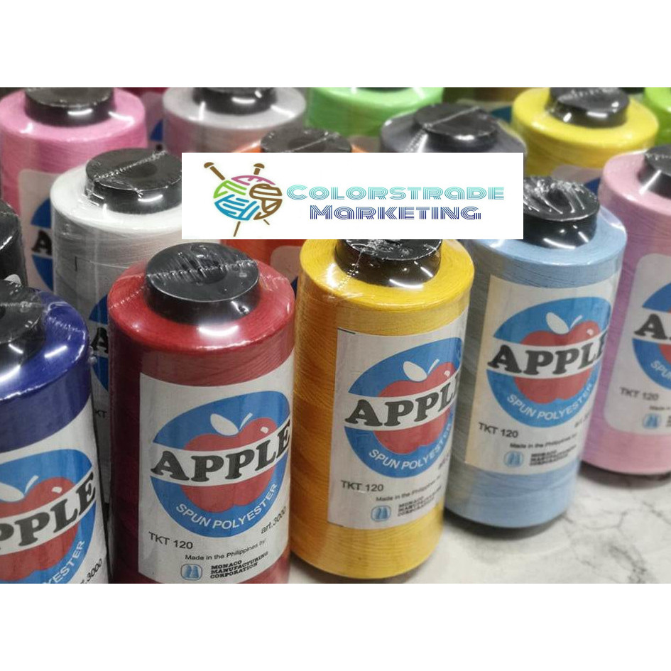Apple Spun Polyester Thread 3000 Meters Sold per Cone | Shopee Philippines