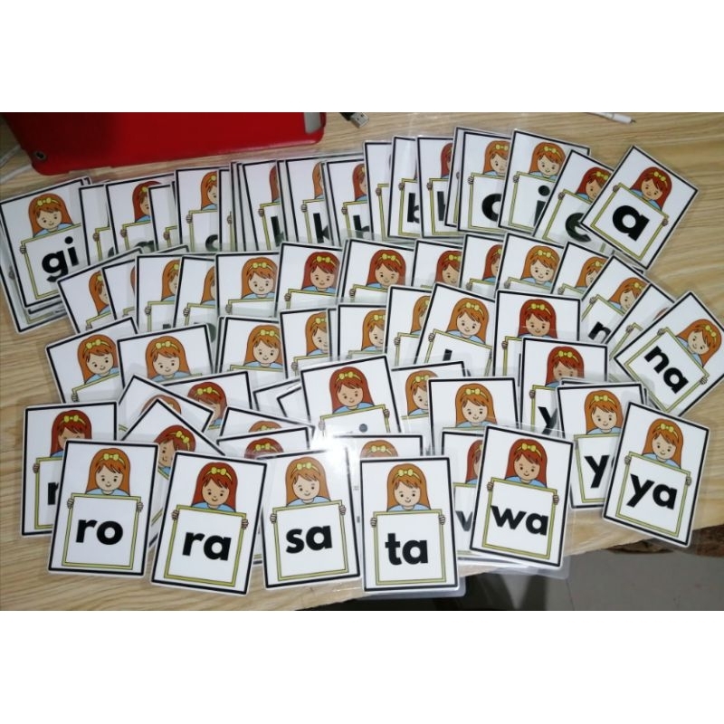 ABAKADA laminated Flash Cards (80pcs) | Shopee Philippines