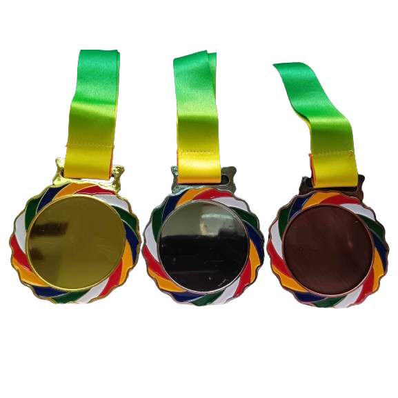 RAINBOW CANDY BLANK MEDAL 7CM MULTI-COLORED LACE GOLD/SILVER/BRONZE ...