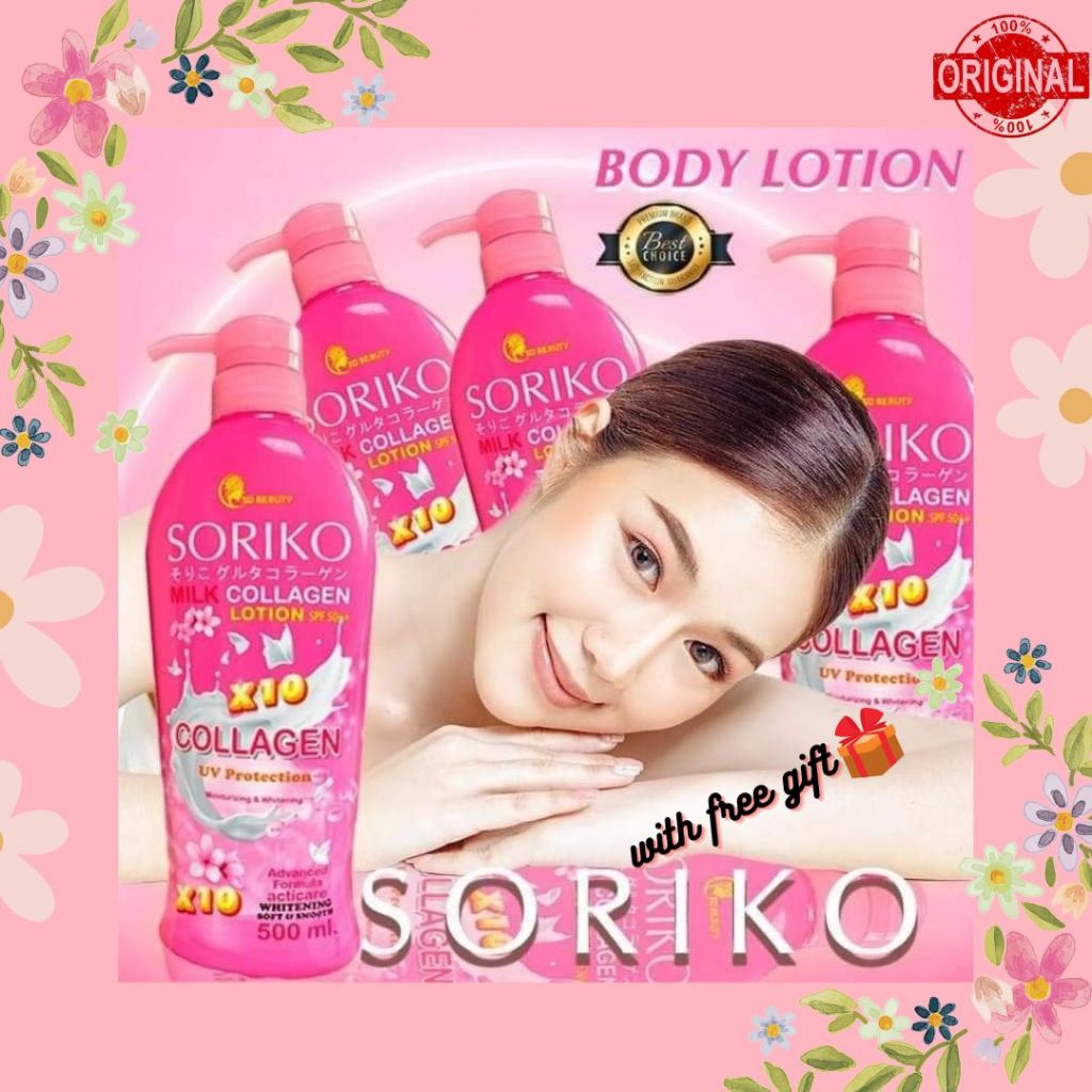 Soriko Milk Collagen Lotion 500ml (100%) Original Thailand X10 Collagen ...