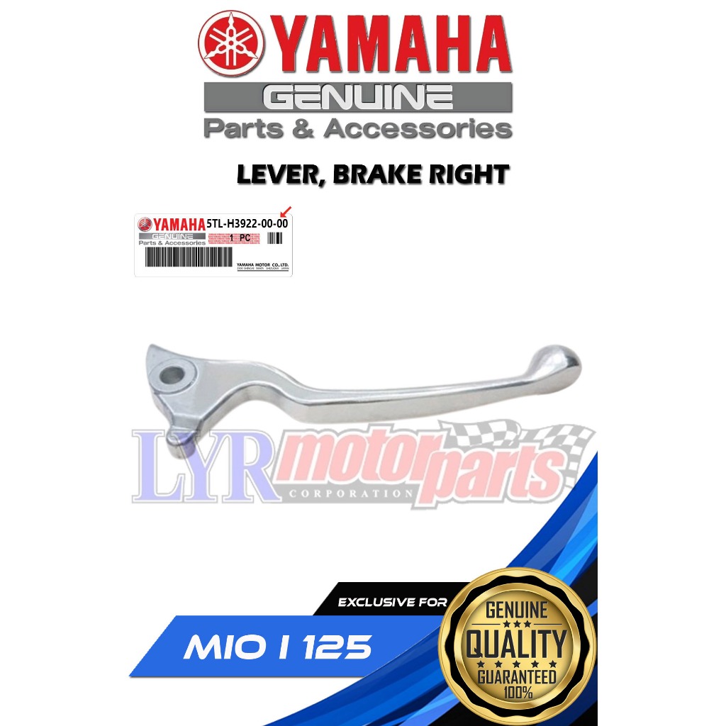 YAMAHA GENUINE BRAKE LEVER RIGHT FOR MIO I 125, MIO GEAR ( 5TL-H3922-00 ...