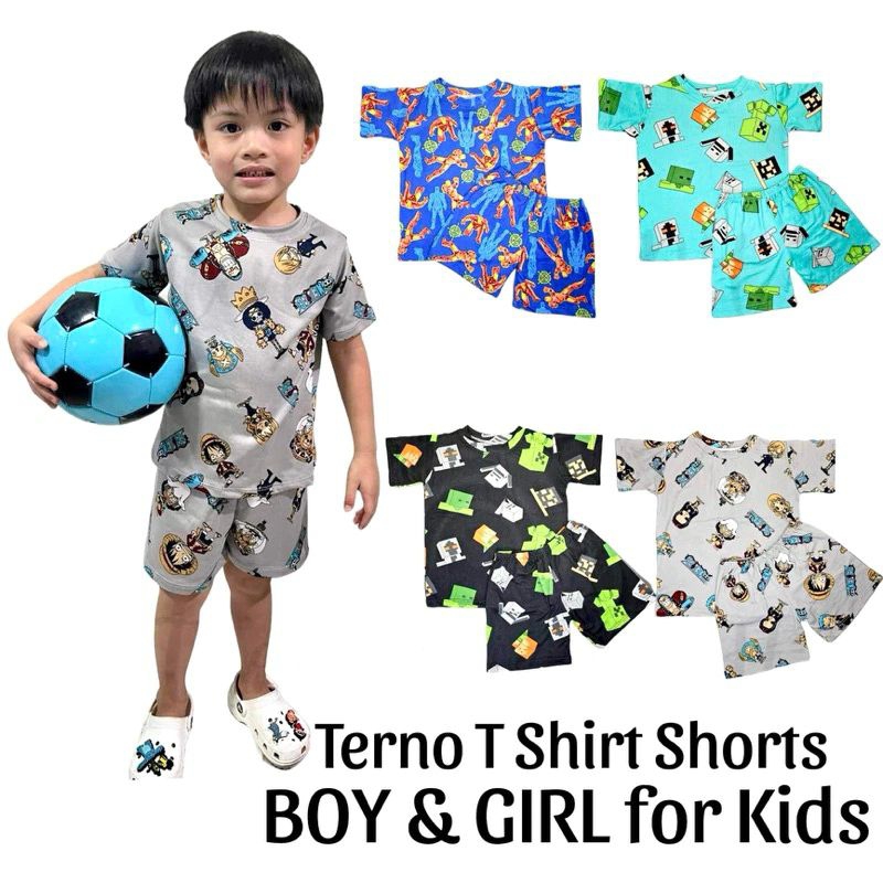 Kids Boy&girl Terno Outfit Ootd Indoor or Outdoor Good Quality ...
