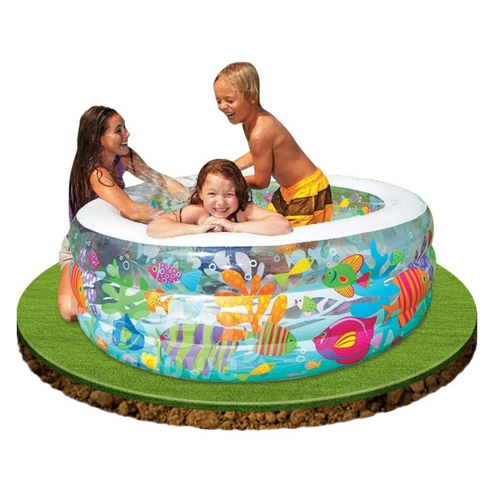 Intex Summer Inflatable Swimming Pool AquariumRound Pool For Kids ...