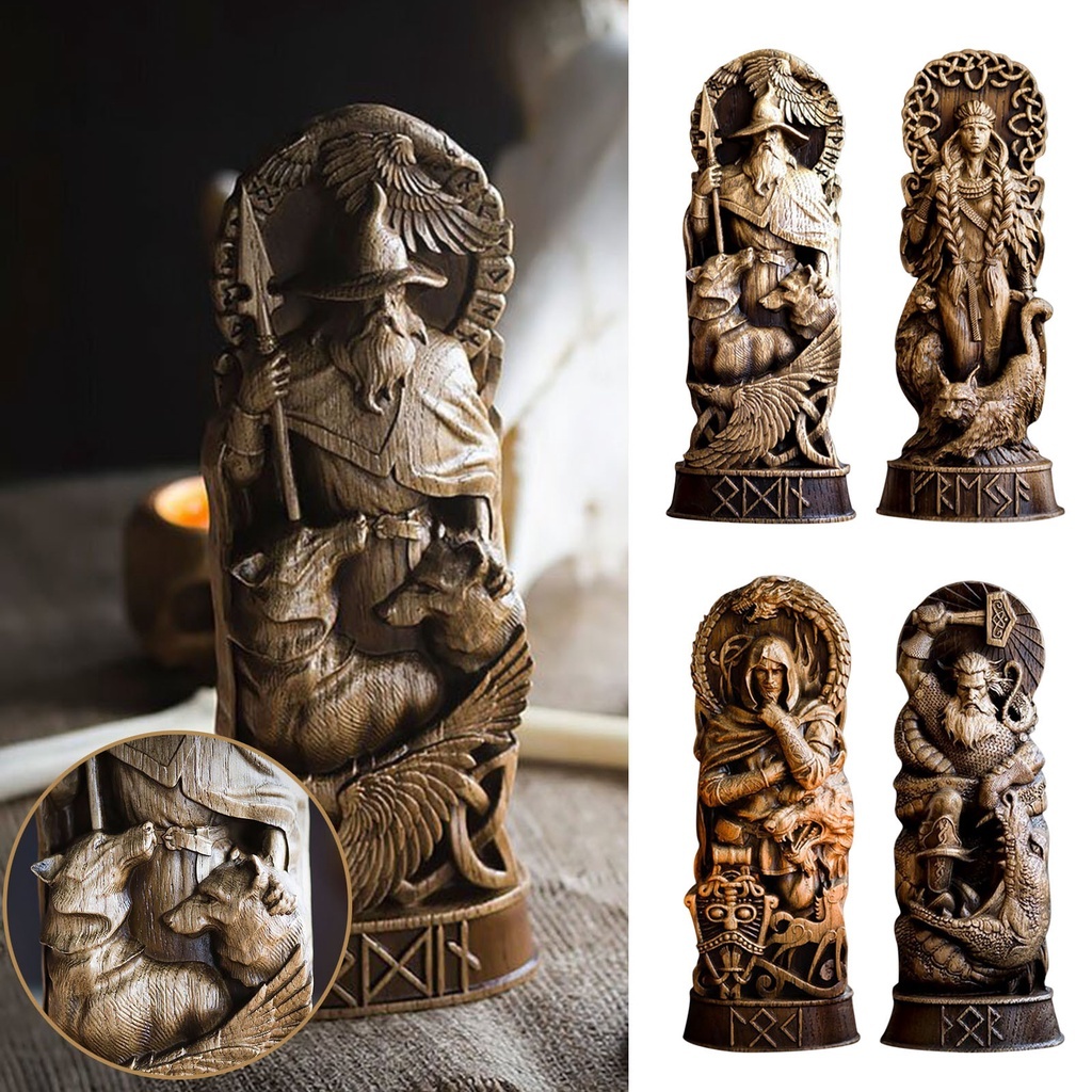 【COD】Greek God Sculpture Resin Craft Statue Thunder God Statue Home ...