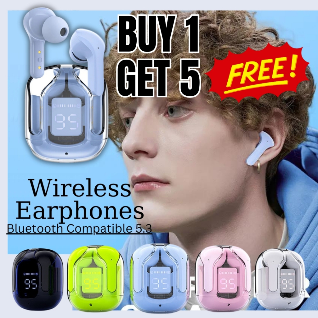 Buy 1 Get 5 FREE Wireless Earphone Bluetooth Calling Noise Reduction ...