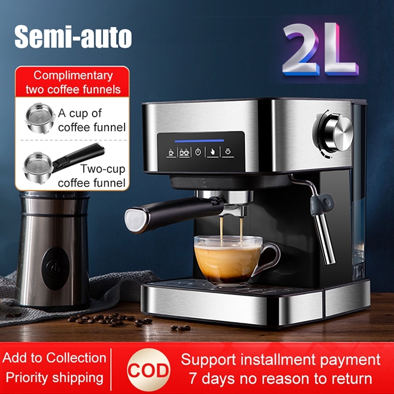 Coffee machine home small with grinding all-in-one semi-automatic ...