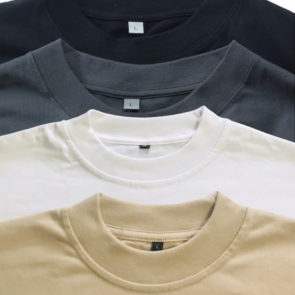 High Quality Crew Neck Waffle T-Shirt Oversized Korean Waffle Shirts ...