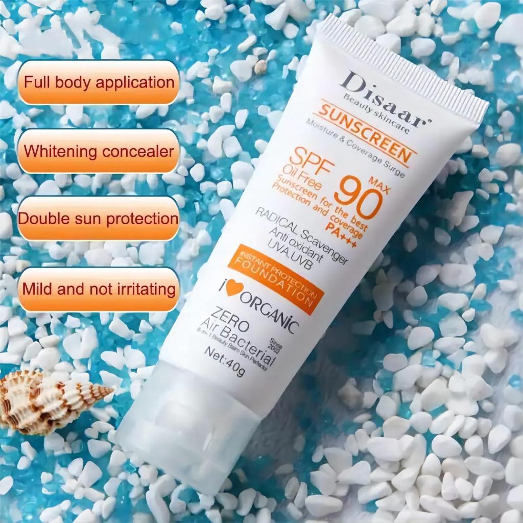 Disaar Facial Sunscreen Cream SPF 90 PA+ Moisturizing Skin Protect ...