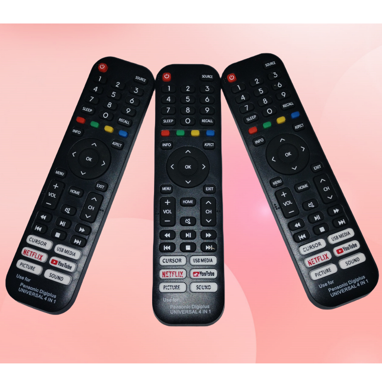 4in1 Pensonic TV Remote Replacement Universal Pensonic Remote Control ...