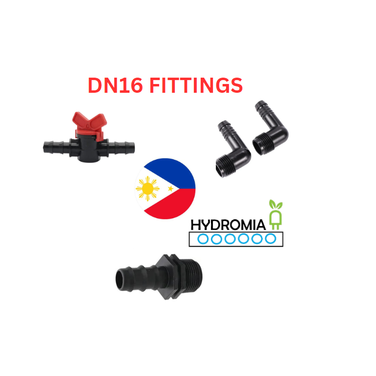 DN16 FITTINGS Valve, ELBOW, STRAIGHT CONNECTOR PE PVC Pipe Branch Water ...