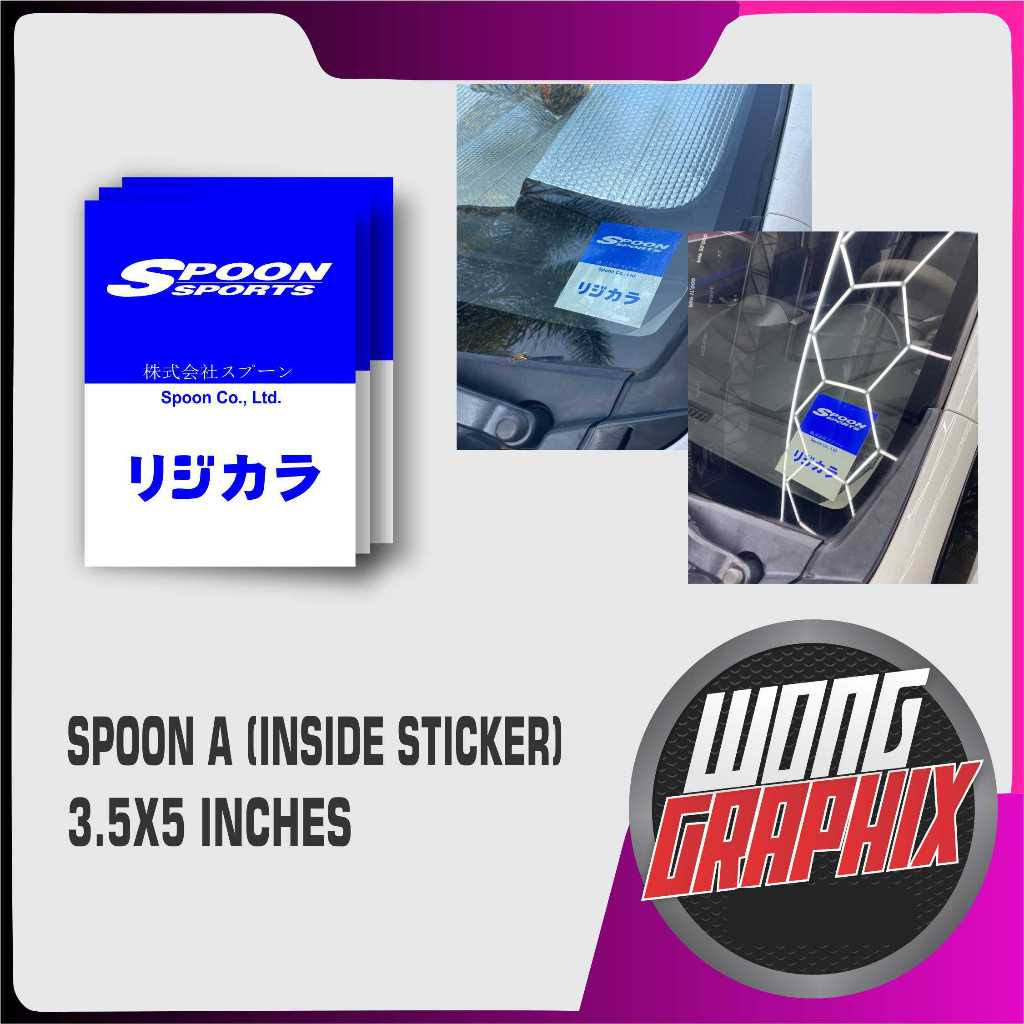 HONDA SPOON SPORTS HONDA OK ADVAN RACING TYPE ONE JDM STICKER HIGH ...