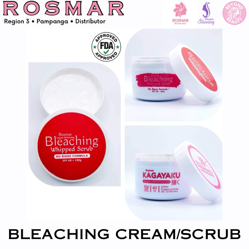 ROSMAR Kagayaku Bleaching Whipped Cream/Scrub 300g | Shopee Philippines