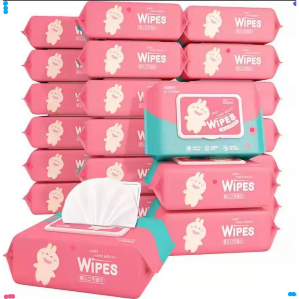 RANDOM BRAND Organic Baby Wipes 80pcs Per Pack Wet Wipes Hypoallergenic ...