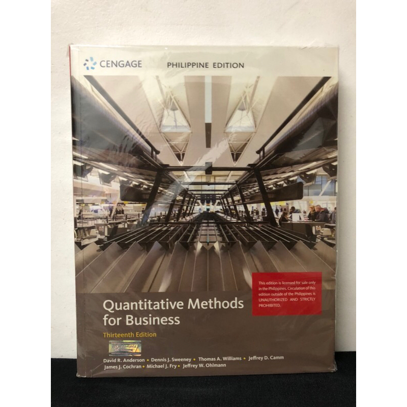 Quantitative Methods for Business (thirteenth edition) | Shopee Philippines