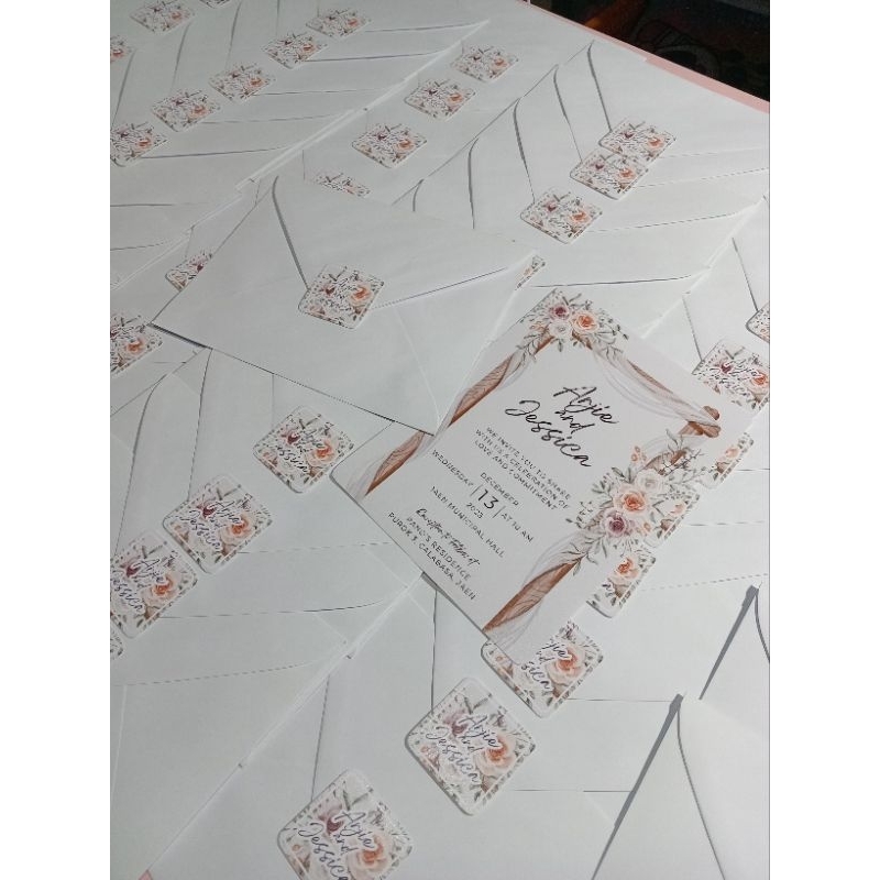 5R Simple Invitation Layout and Print for All Occassion | Shopee ...