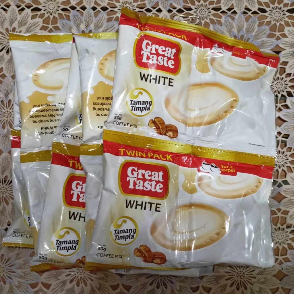 Great Taste White 3-in-1 Twin Pack (50g x 10) | Shopee Philippines