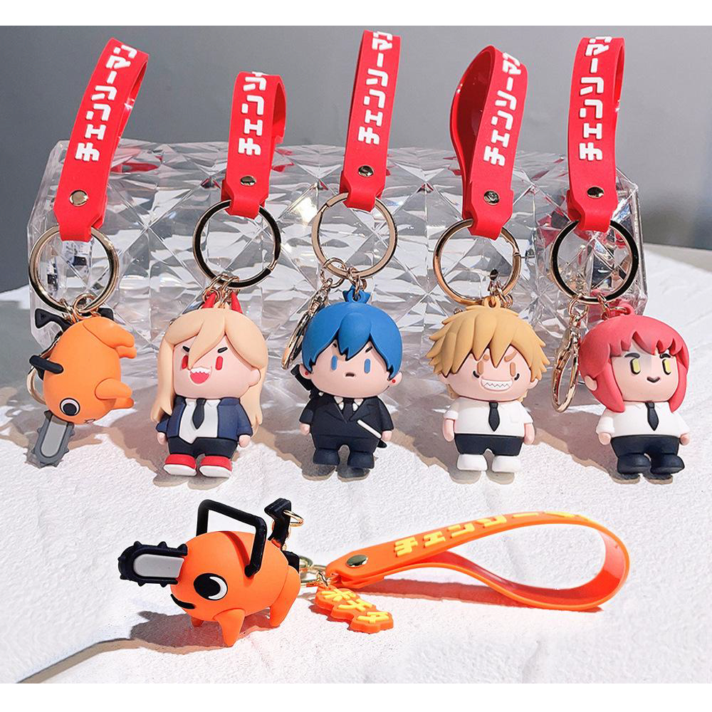 Chainsaw Man Keychain 3d PVC Rubber Anime Key Ring | Shopee Philippines