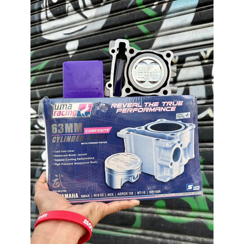 Uma 63MM Composite (Steel) Cylinder Block Kit for Sniper 135/150/155 ...