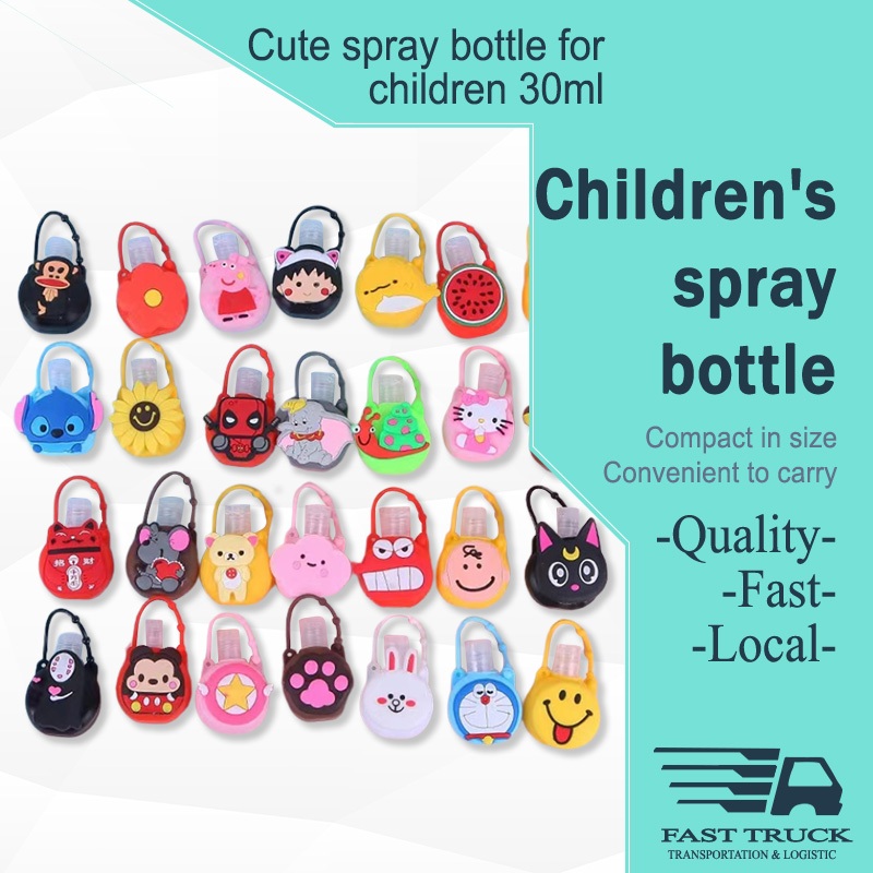 Cute spray bottle Kids 30ml Hello kitty/Mickey/Iron Man/Minnie/Stitch ...