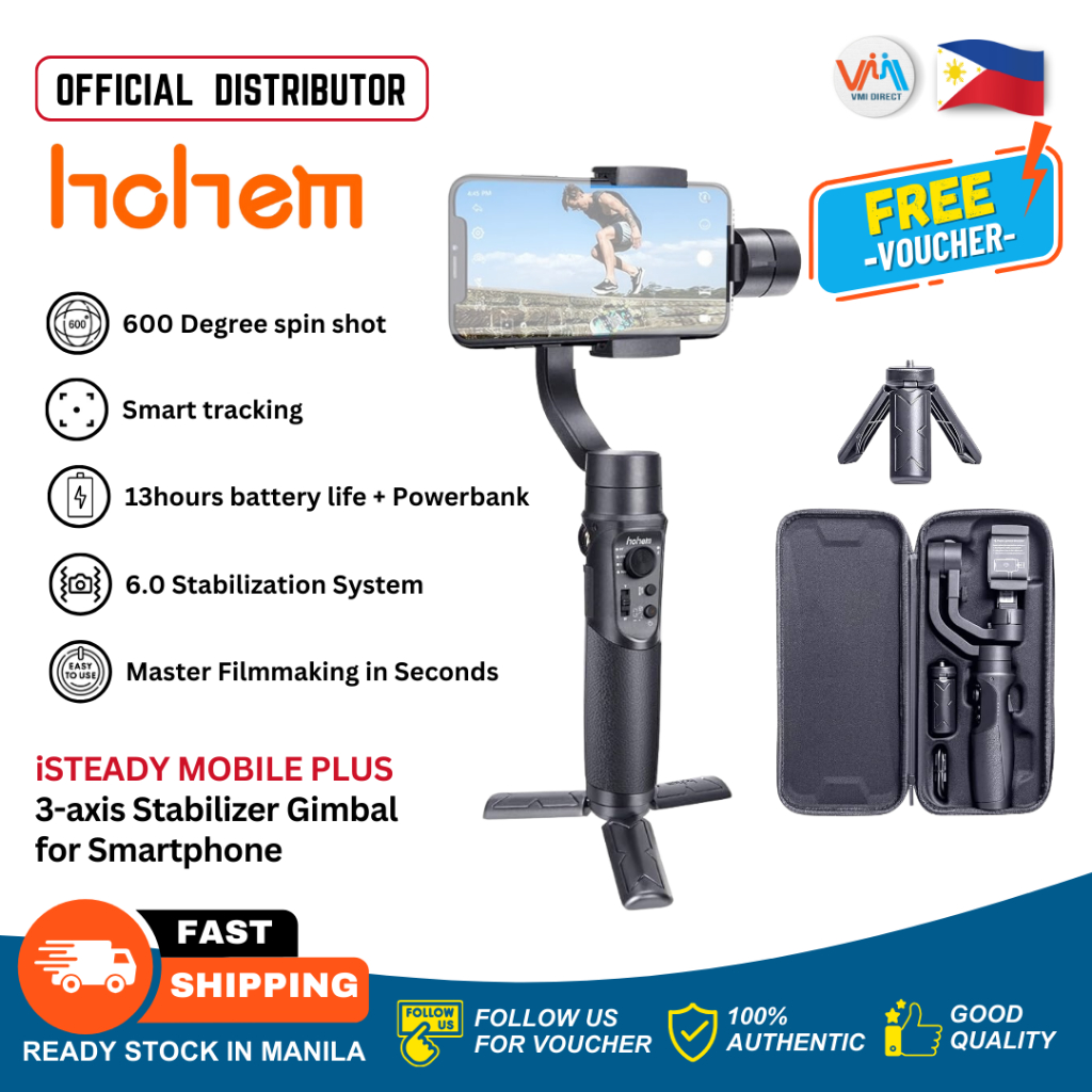 Hohem iSteady Mobile Plus 3Axis Handheld Smartphone Gimbal Stabilizer ...