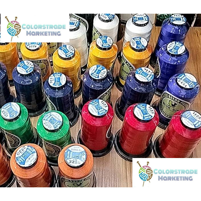 Blue Bird Embroidery Thread Regular Color 2500 Meters Pamburda Sinulid ...