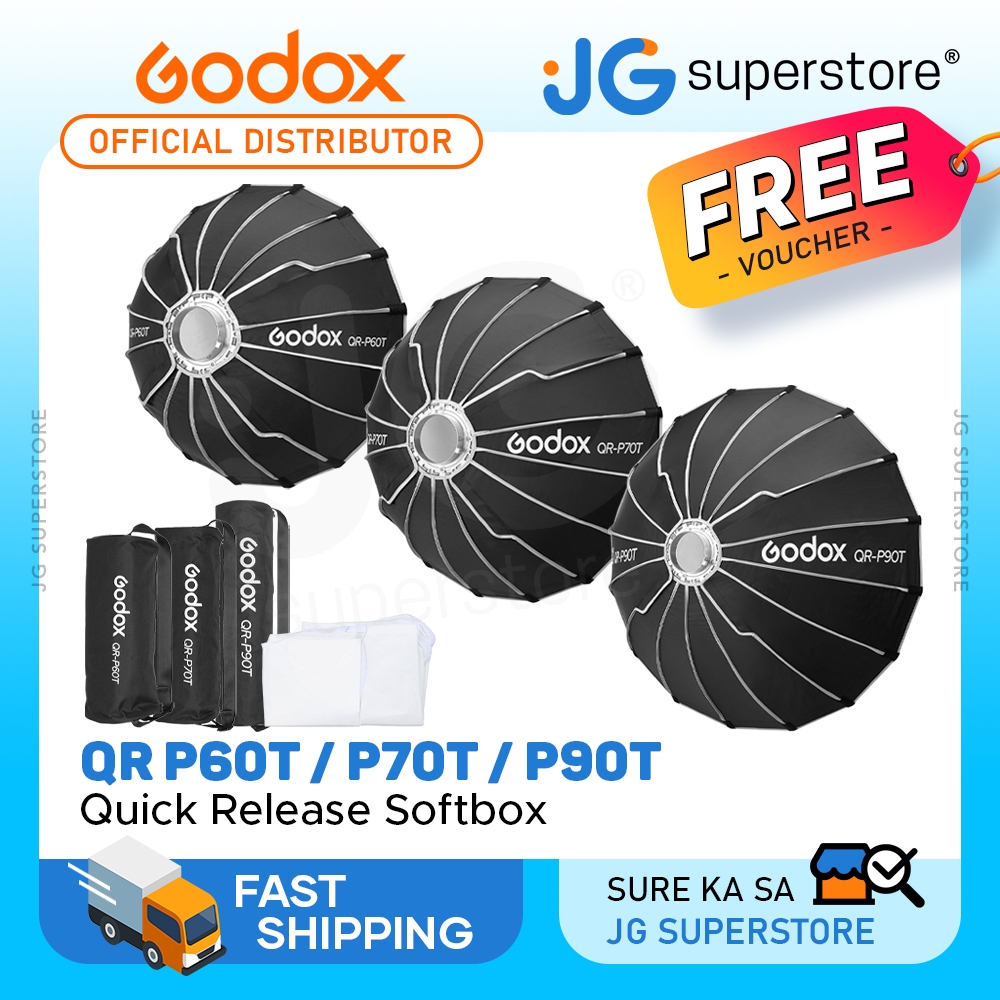 Godox 60CM 70CM 90CM Quick Release Bowens Mount Parabolic Umbrella Softbox QR-P60T QR-P60T QR ...