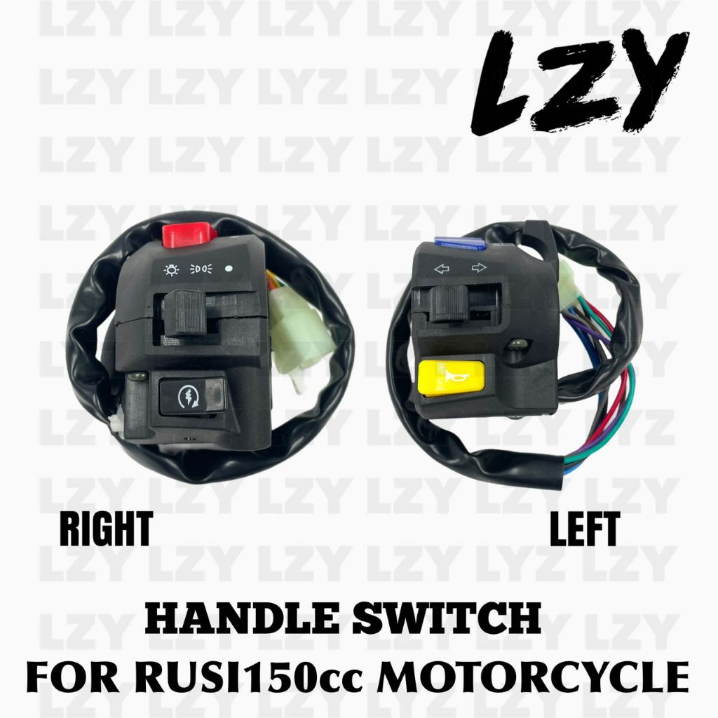 LZY 1pair RUSI 150 CC Handle Switch Assembly Set Motorcycle | Shopee ...
