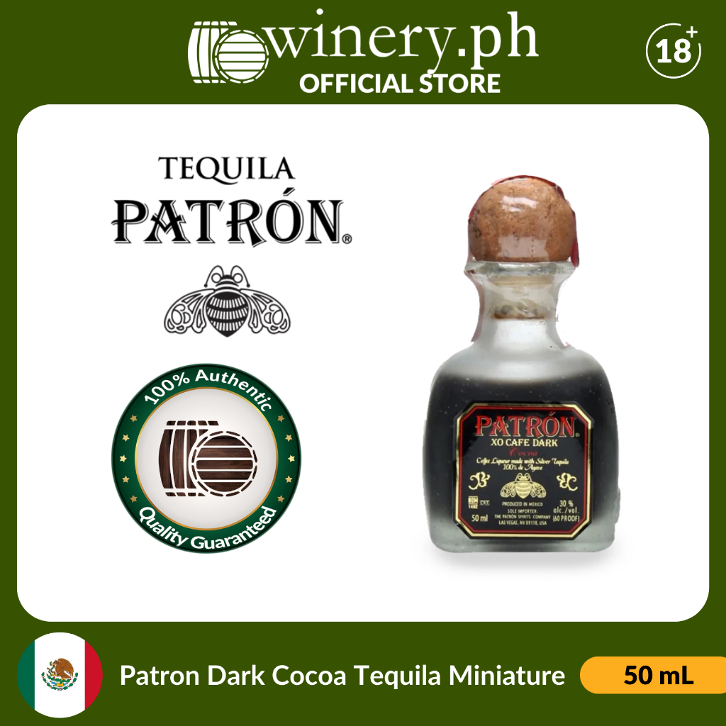 PATRON DARK COCOA TEQUILA MINIATURE (50 ML) | Tequila | WINERY.PH ...