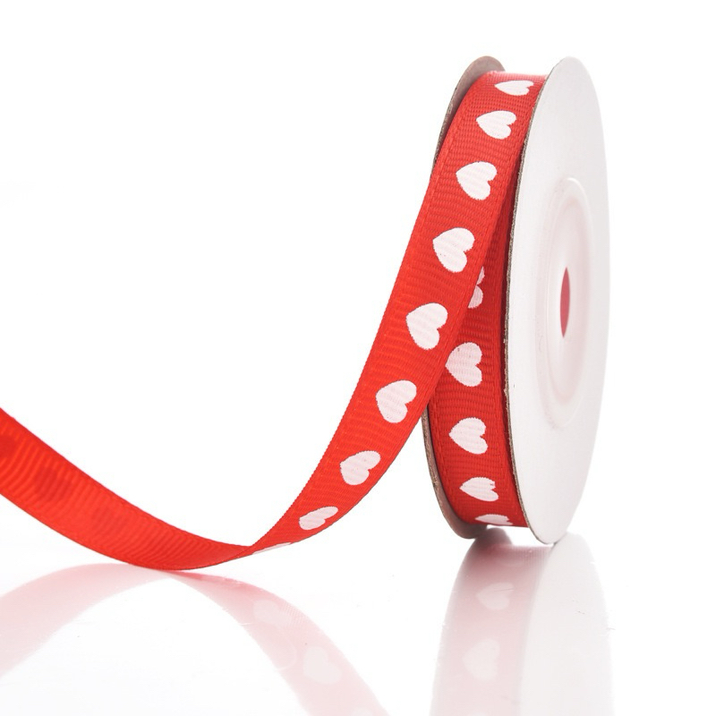 PH Based Valentine Ribbon Heart Design Ribbon Polyester Love Ribbon DIY ...