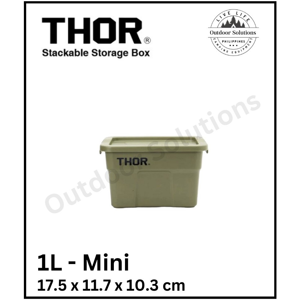 1L Mini THOR Heavy Duty Stackable Storage Box | Shopee Philippines