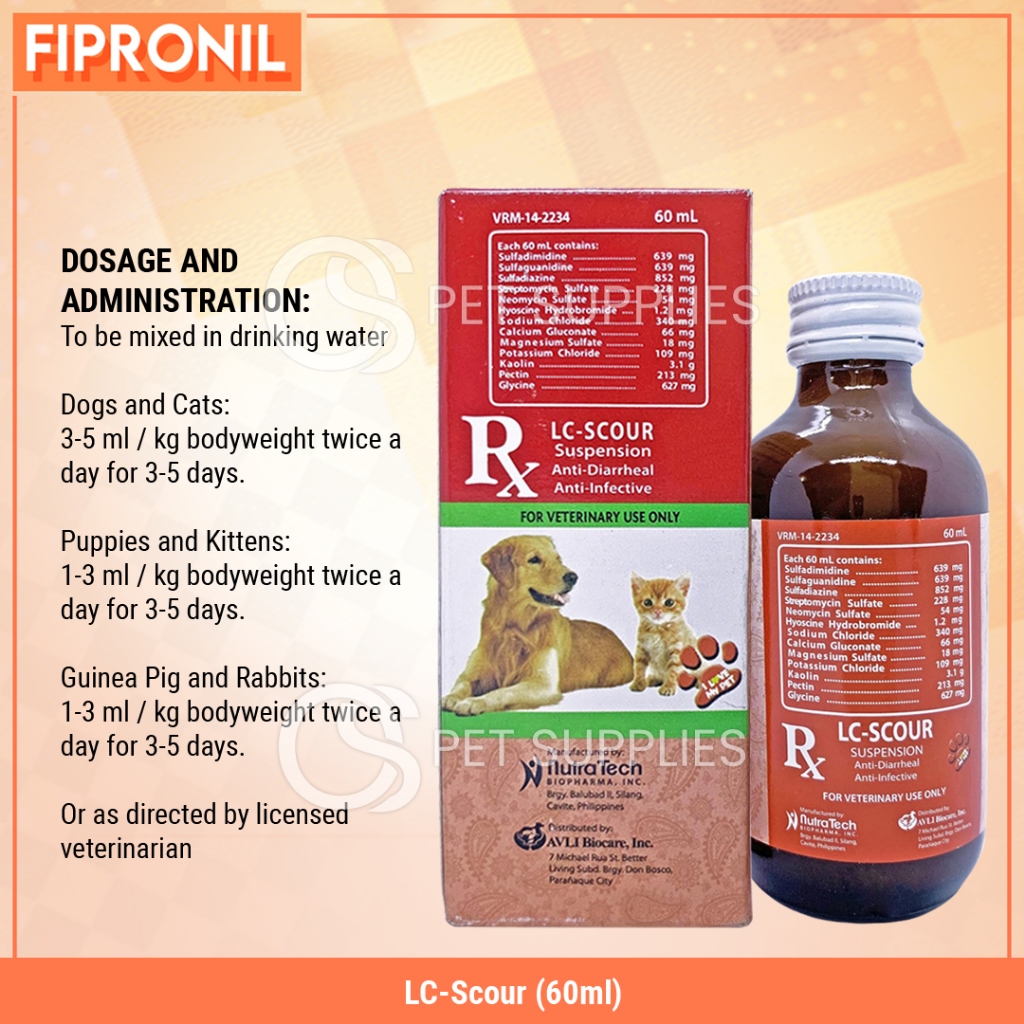 FIPRO-LC-Scour Suspension Anti-Diarrheal and Anti-Infective 60mL For ...