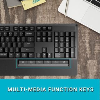 Rapoo X1960 Optical Wireless Keyboard and Mouse Set 2.4G 10M Working ...
