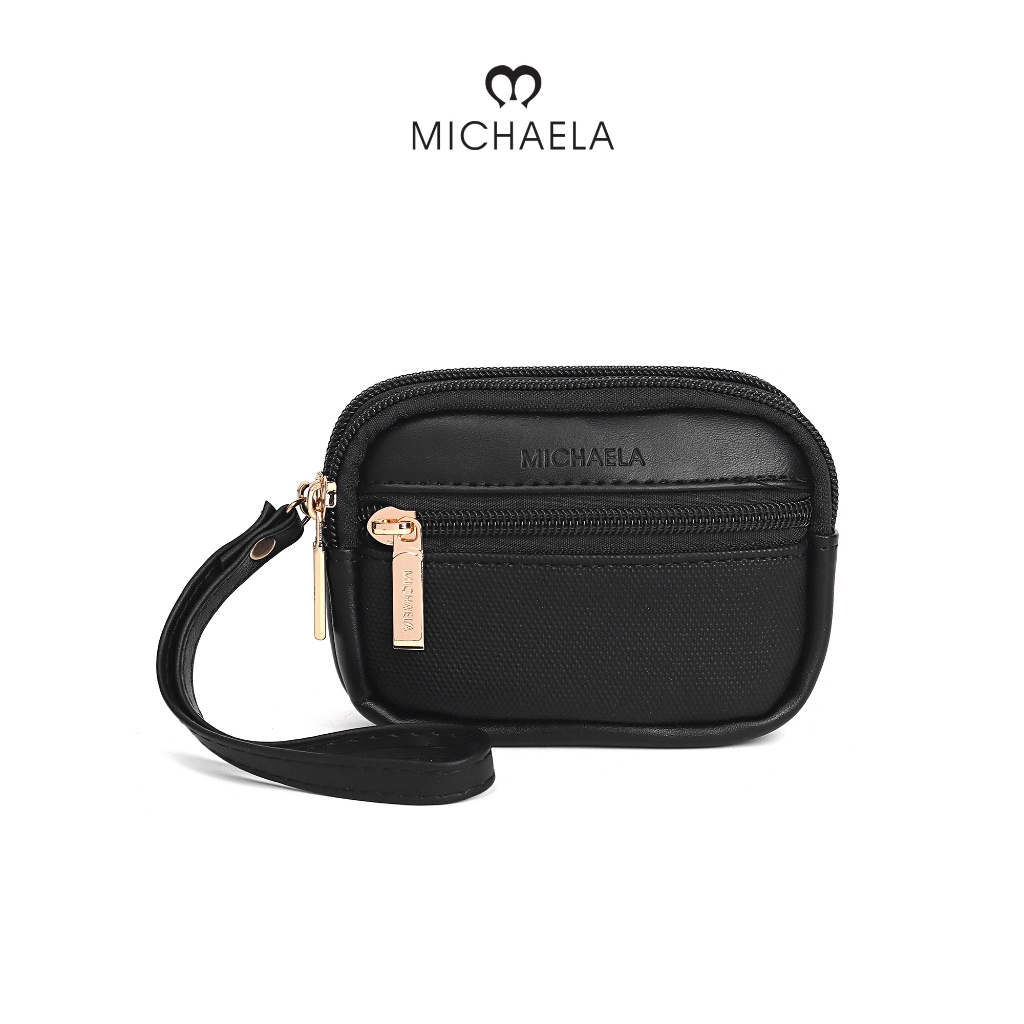 MICHAELA Wristlet Zipper Wallet with Dual Pockets Chic for Credit Cards ...