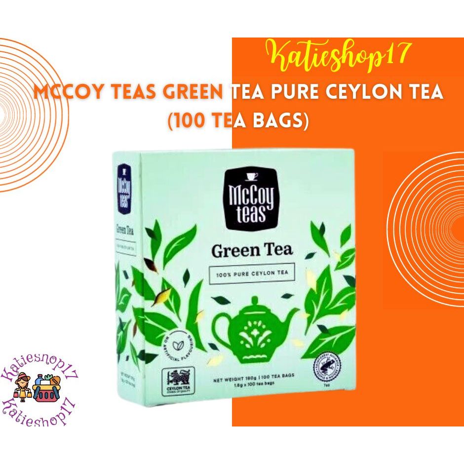 McCoy Teas Green Tea Pure Ceylon Tea (100 Tea Bags) | Shopee Philippines