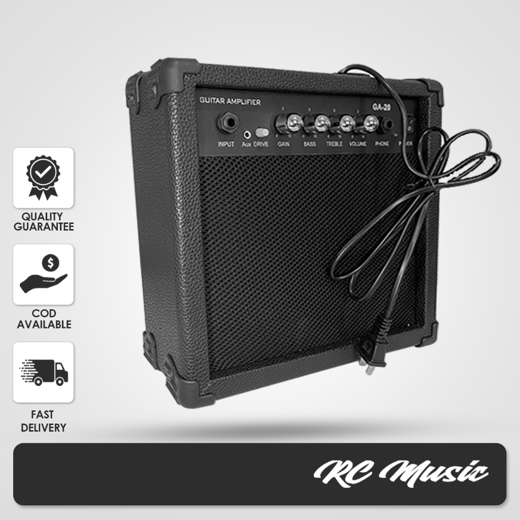 RC Music GA-20 Guitar Amplifier | Shopee Philippines