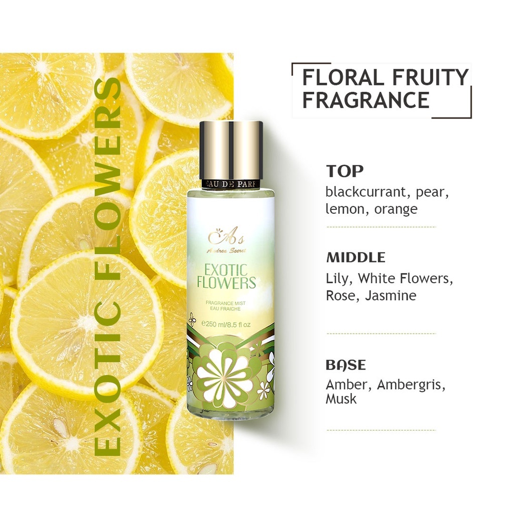 Andrea Secret Perfumes Long Lasting Scent Mist Men Women Perfume Spray ...