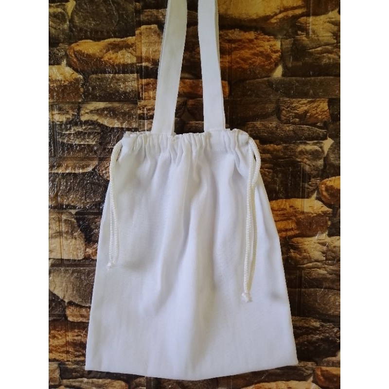 Canvas String Tote Bag Plain | Shopee Philippines