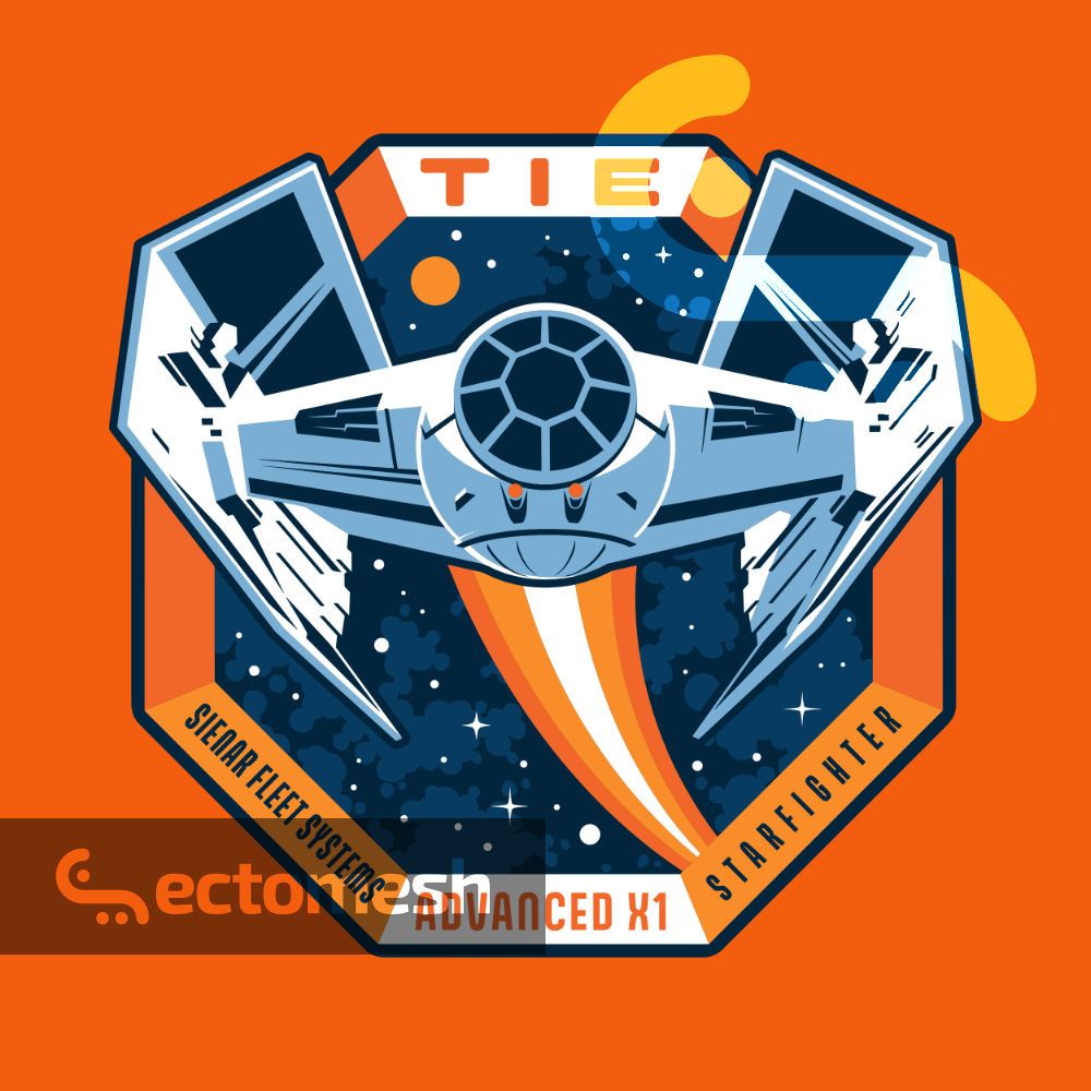 Star Wars TIE Advanced X1 Starfighter - Vinyl Waterproof Sticker ...